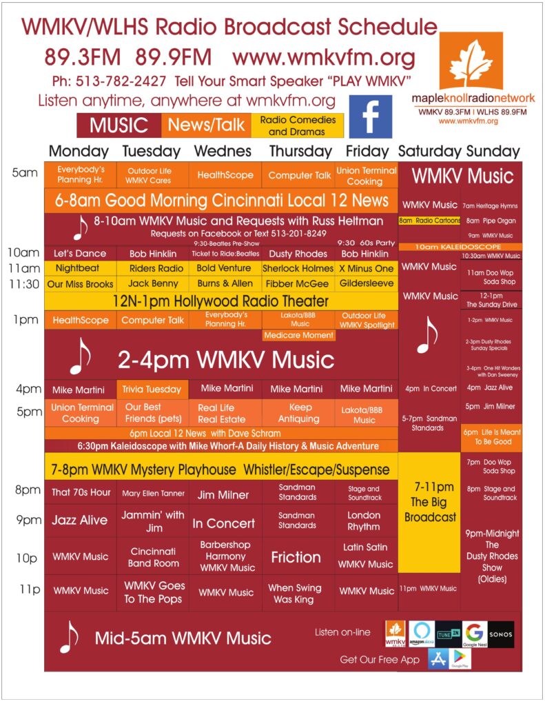 Program Schedule – Welcome to WMKV